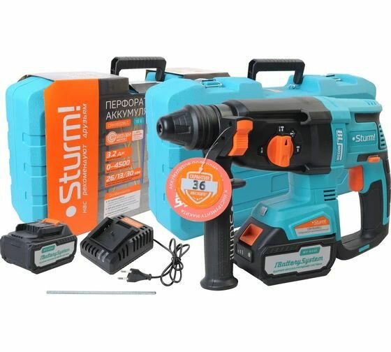 Аккумуляторный перфоратор Sturm 1BatterySystem CRH1832BLC
