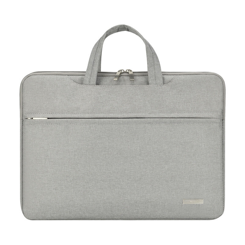 Сумка Michaelmas, для ноутбука, ткань Оксфорд, светло-серая, с блестками