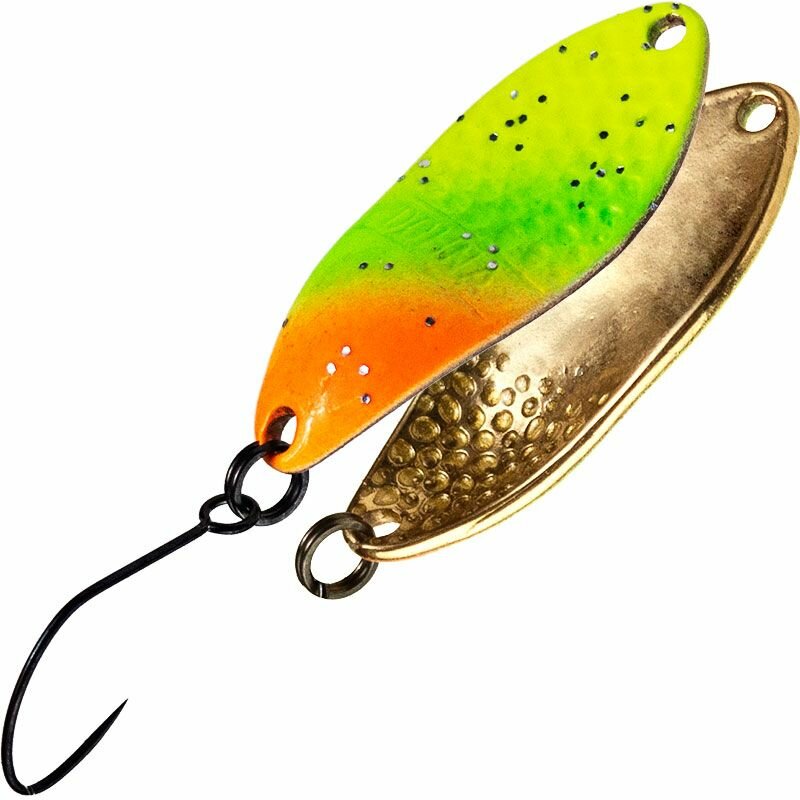 Блесна из латуни на форель, покрыта золотом и серебром RB DHN 2,5гр -217, 32мм