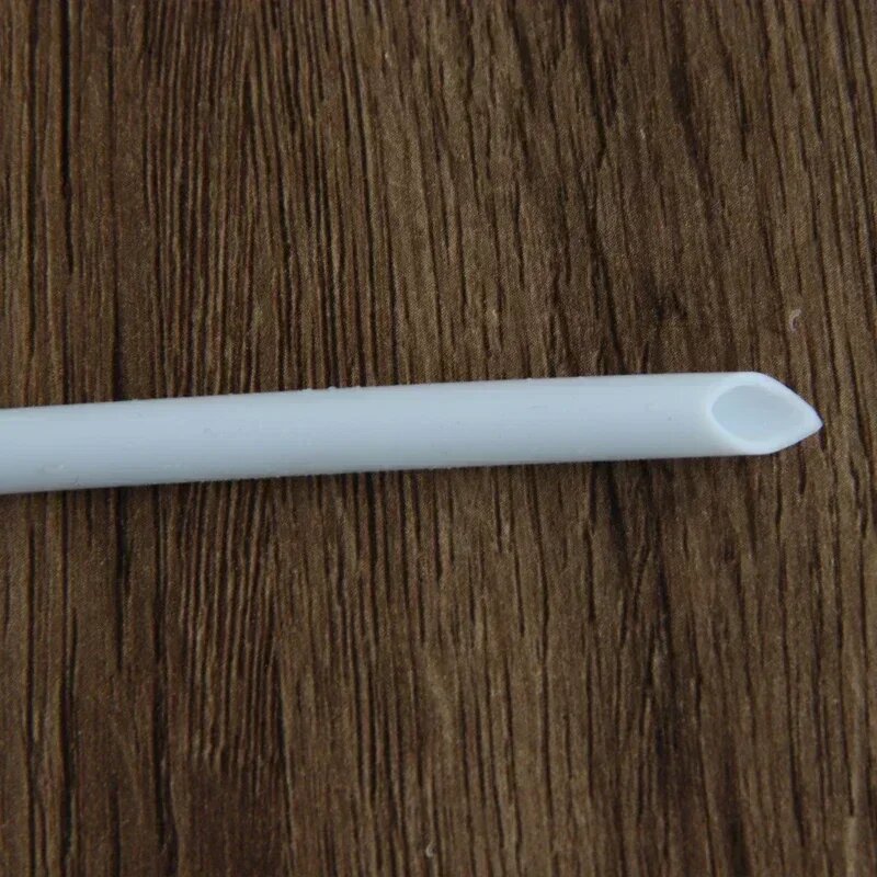 Гибкая силиконовая трубка 0,5/1/2/3 мм ID 0.5mm OD 1mm, White, 10 meters