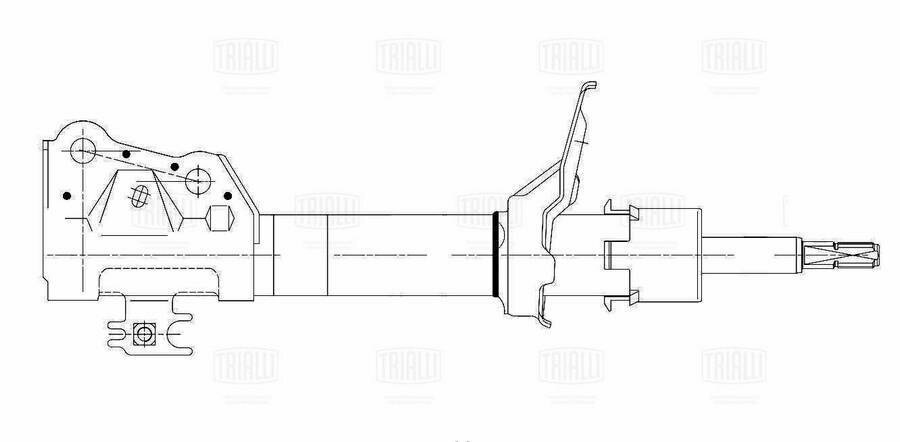TRIALLI AG30053 Амортизатор для автомобилей Geely MK (08-) после 2012 г. в. (стойка) / | перед прав/лев |