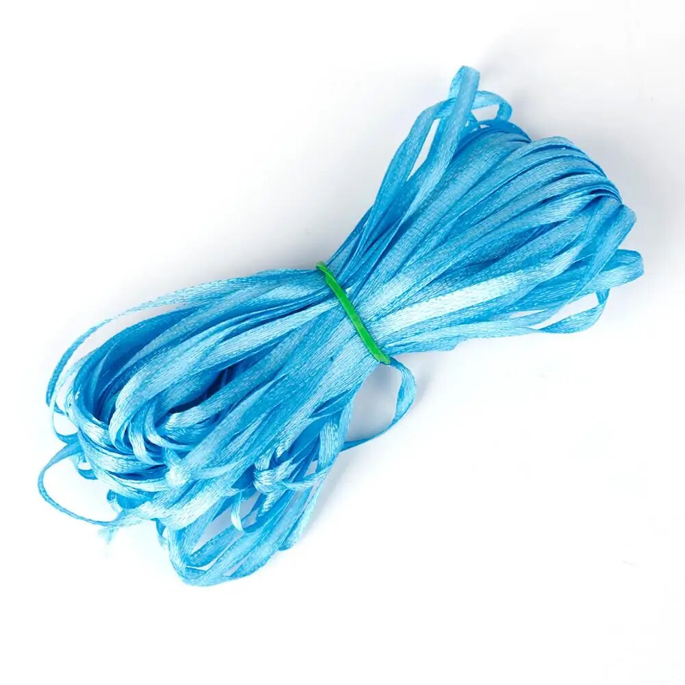 Атласная лента Celadon, 25 ярдов, полиэстер, для рукоделия Бирюзовый, Turquoise