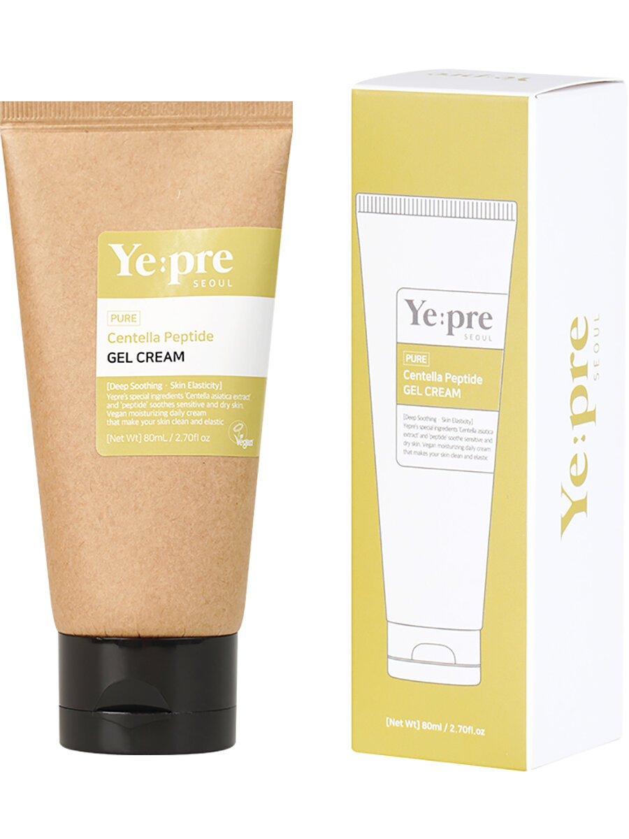 Крем-гель для лица Ye: pre с центеллой и пептидами, омолаживающий, 80мл
