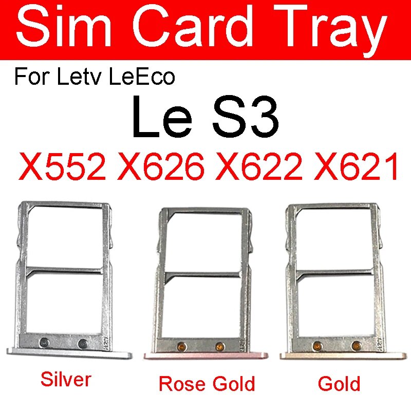 Держатель лотка для sim-карты для LeEco LeTV Le S3 X522 слот для sim-карты адаптер S3 X552 Silver