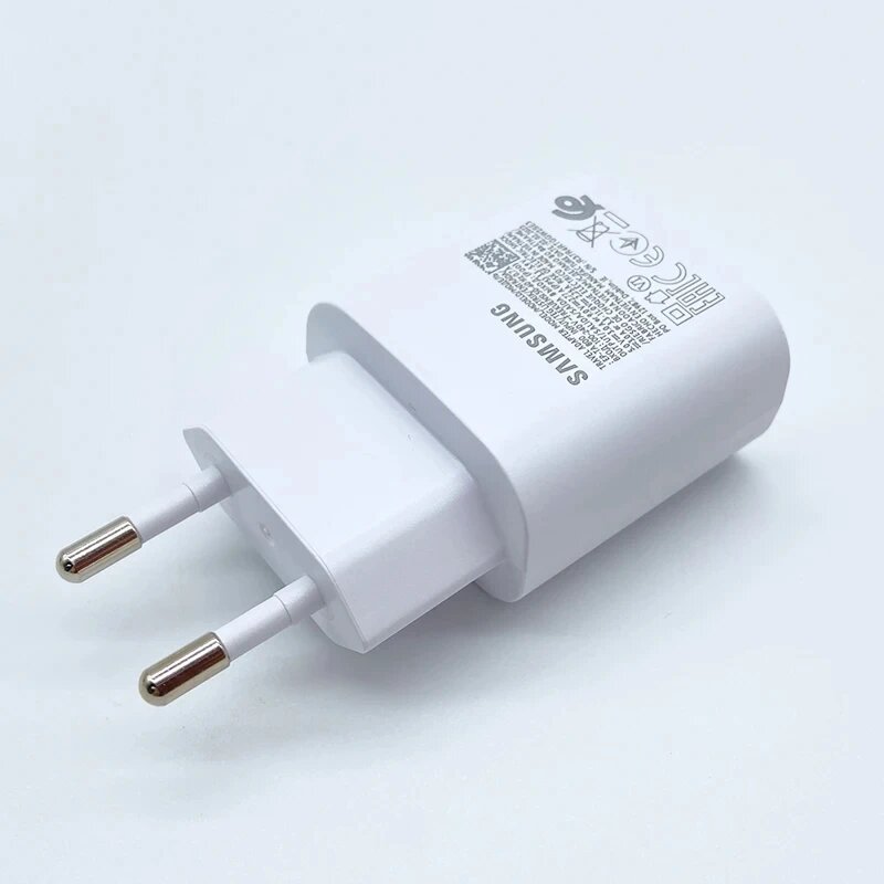 Зарядное устройство USB C 25 Вт для SAMSUNG S21 S22 S23 S24 Ultra A16 A14 A25 A06 F05 ony EU white