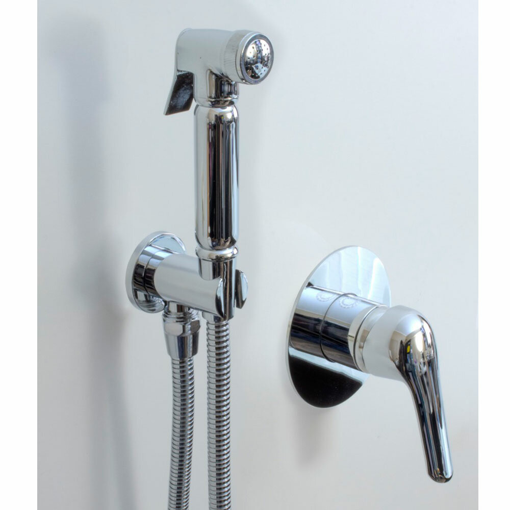 Смеситель для биде с гигиенической лейкой Ganzer GZ24056 хром