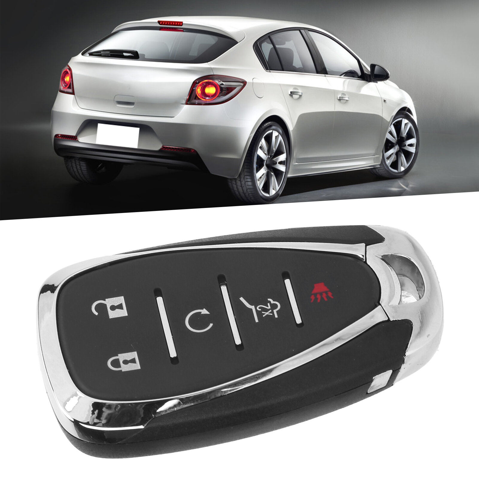 Корпус дистанционного смарт-ключа автомобиля с 5 кнопками для замены Chevrolet Cruze Malibu Camaro/2/3/4/5