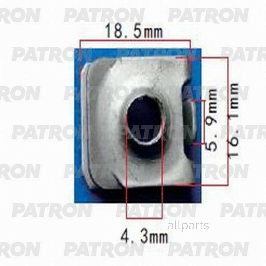 PATRON P37-1421 Скоба металлическая TOYOTA применяемость: скоба - гайка