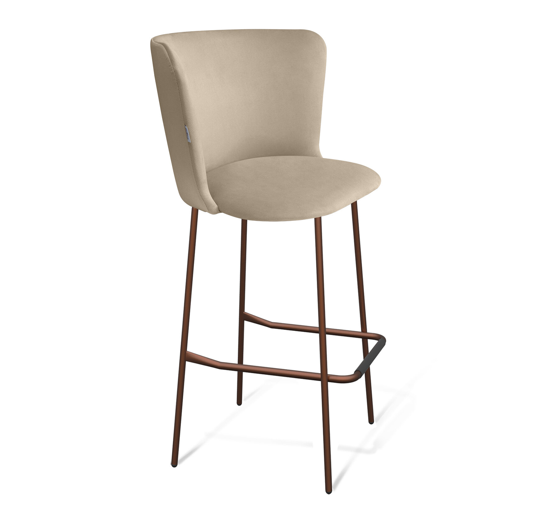 Стул барный Sheffilton SHT-ST36/S29 ванильный крем/медный металлик 6374712301 209517