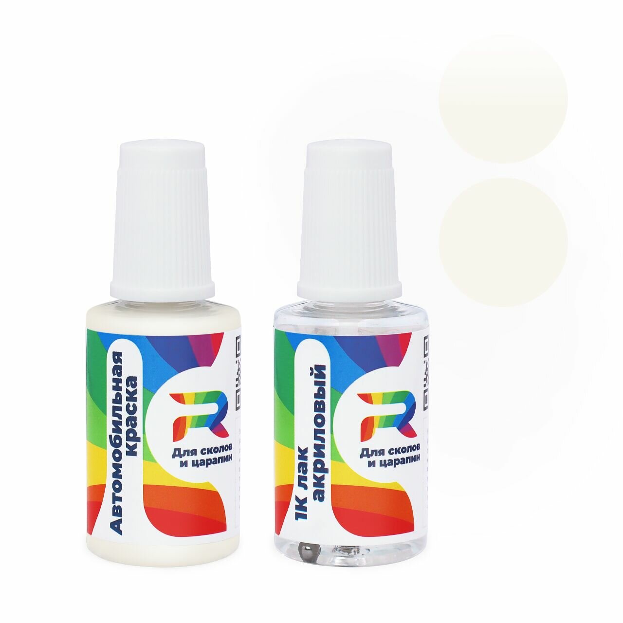 Подкраска для сколов и царапин авто Toyota 057 - White (Базовая краска, Солид, Белый)
