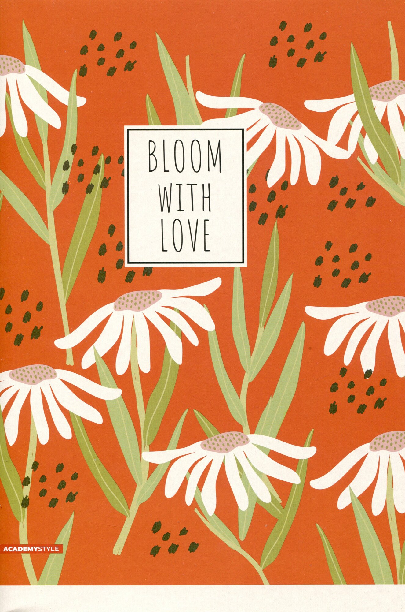 Тетрадь в клетку Academy Style, "Цветы", А4, 80 листов