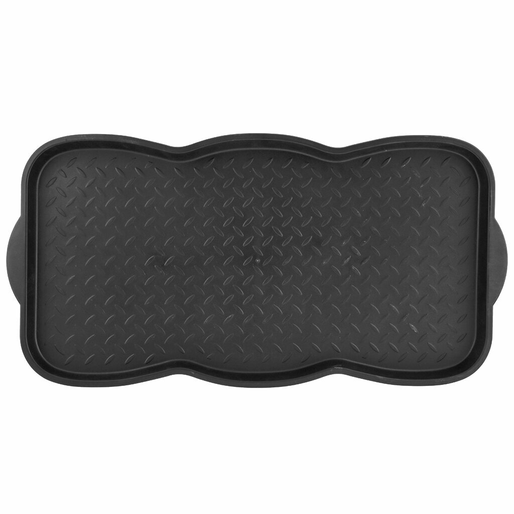 Лоток для обуви КНР пластмассовый, 75,5х38х3,1 см, полипропилен, цвет черный (FH181099)