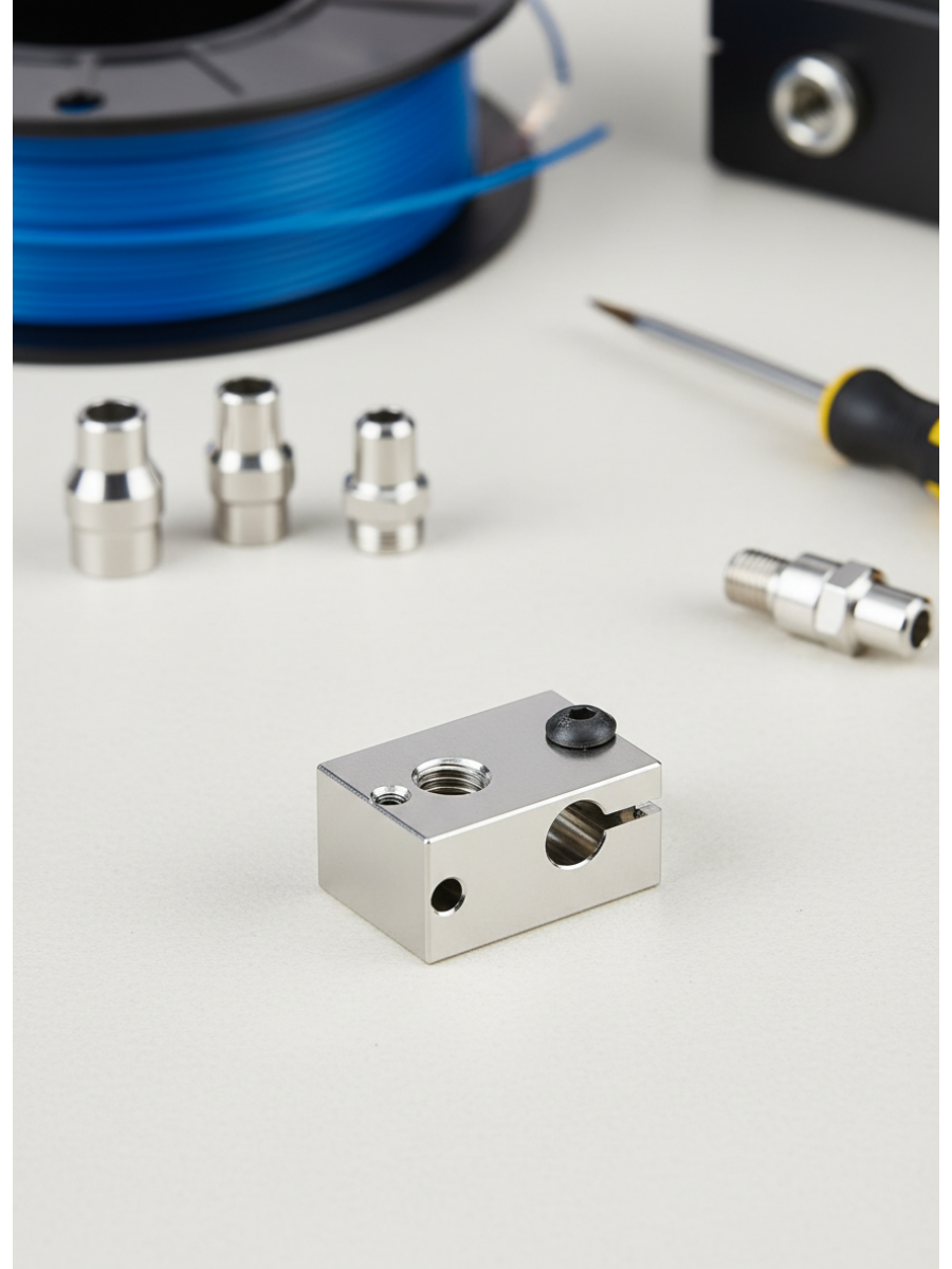 Нагревательный блок медный для 3D-принтера E3D V6