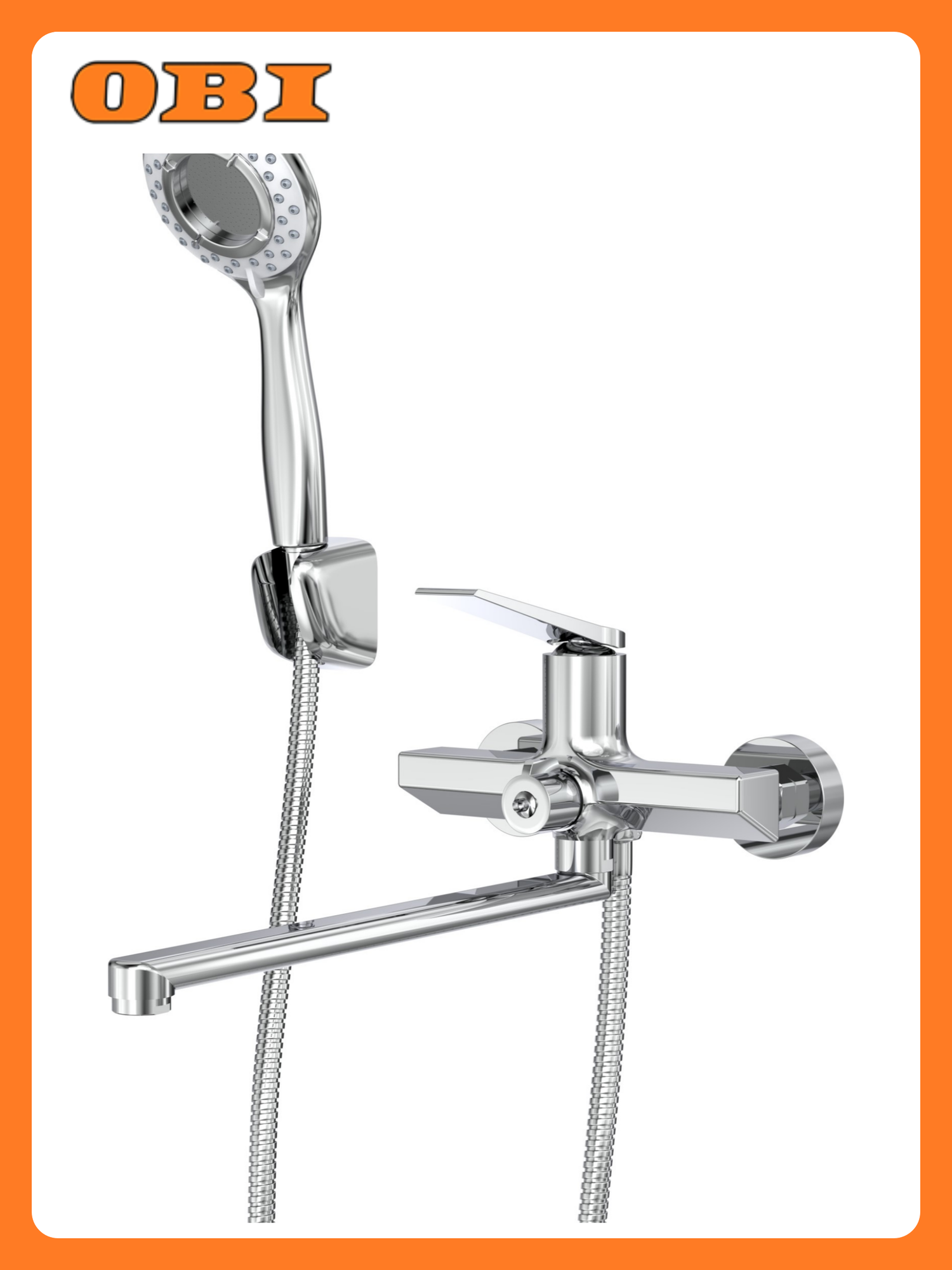 Смеситель для ванной с длинным изливом TOKITO TOK-URA-1015, рычажное управление