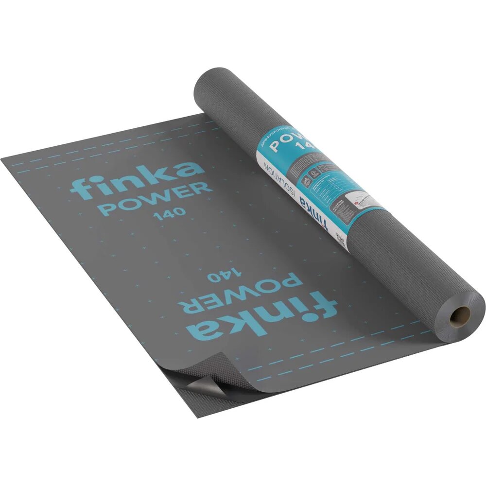 Диффузионная мембрана Finka Power 140 1.5x50 м, 75 м2 FMP75, Монтируется на утеплитель