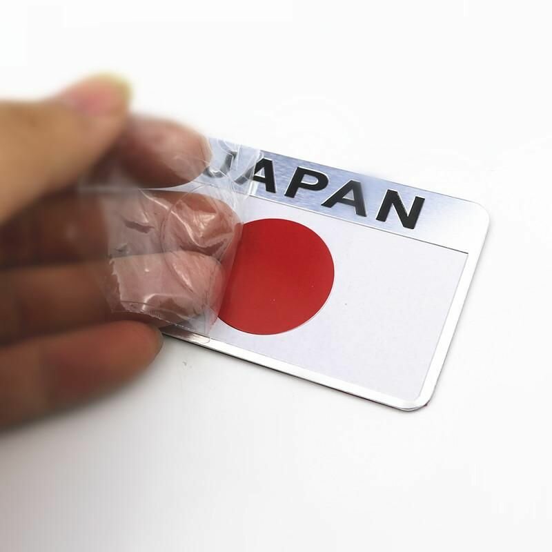 Значок эмблемы флага Японии для автомобиля 3D металлическая наклейка с логотипом Японии