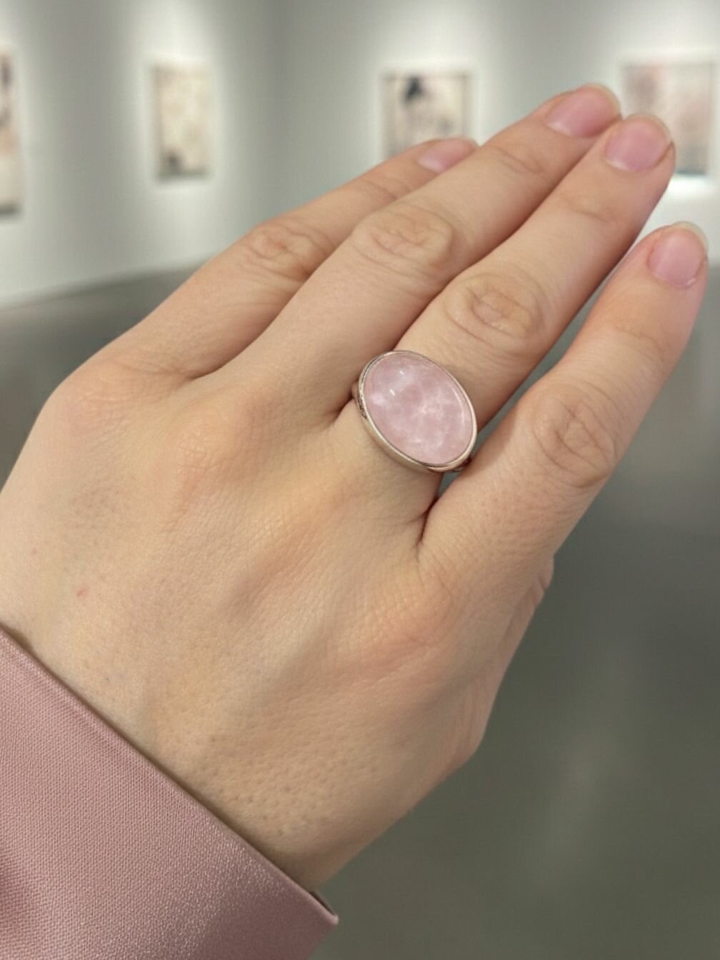 Кольцо, серебро, 925 проба, кварц