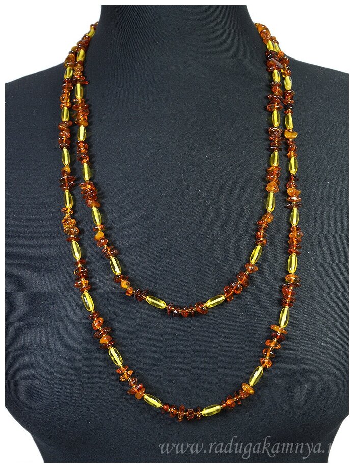 Бусы, янтарь