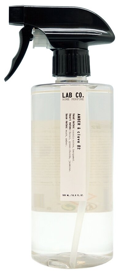 Спрей для дома LAB CO, Амбра и гвоздика, 500 мл