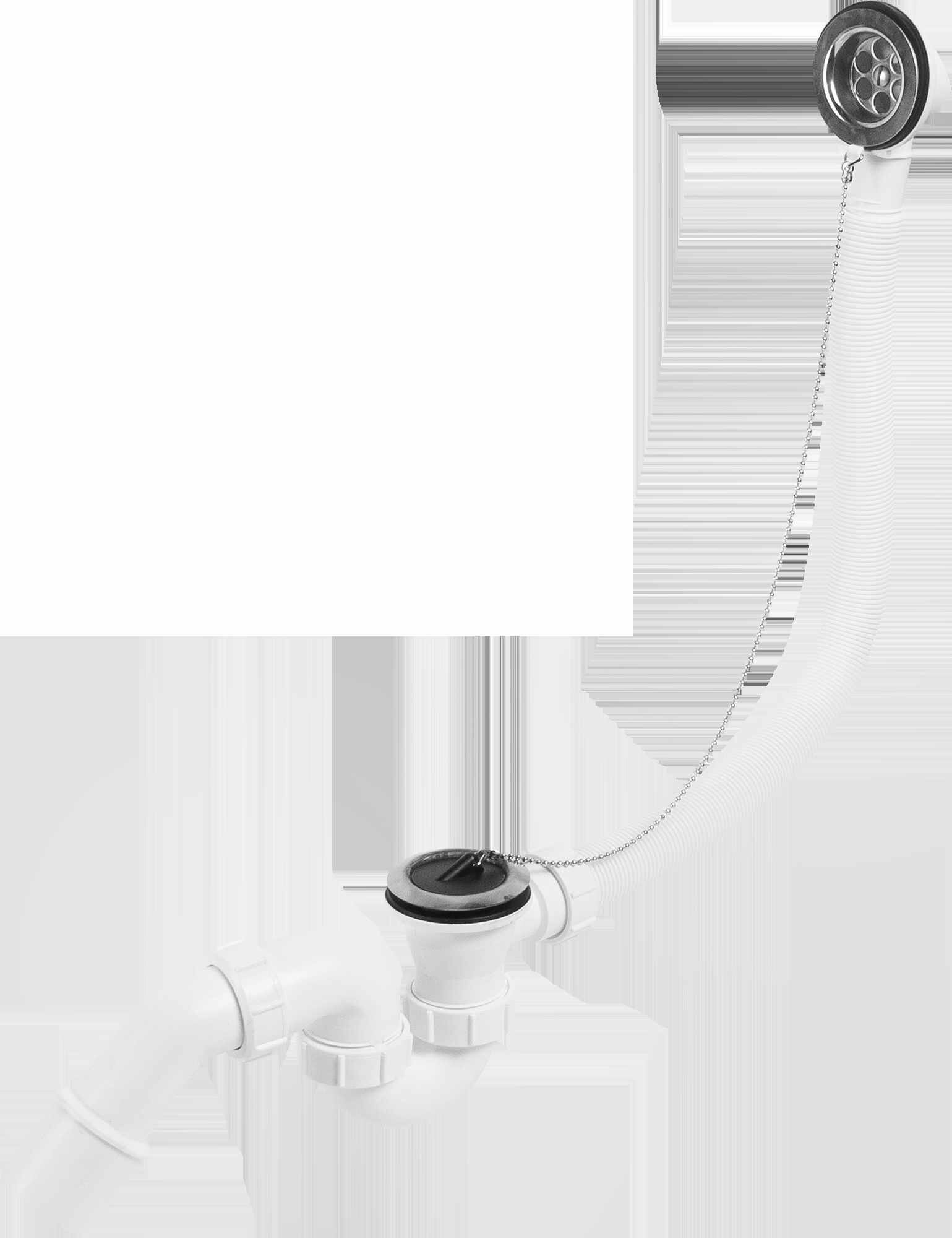 Сифон для ванны McAlpine с пробкой MRB1