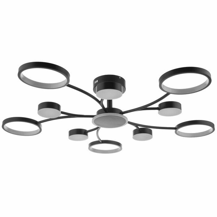 Люстра с пультом BayerLux 2299/11BK, светодиодная, 216 Вт, 3000-6000К, чёрная, 97×97×18 см