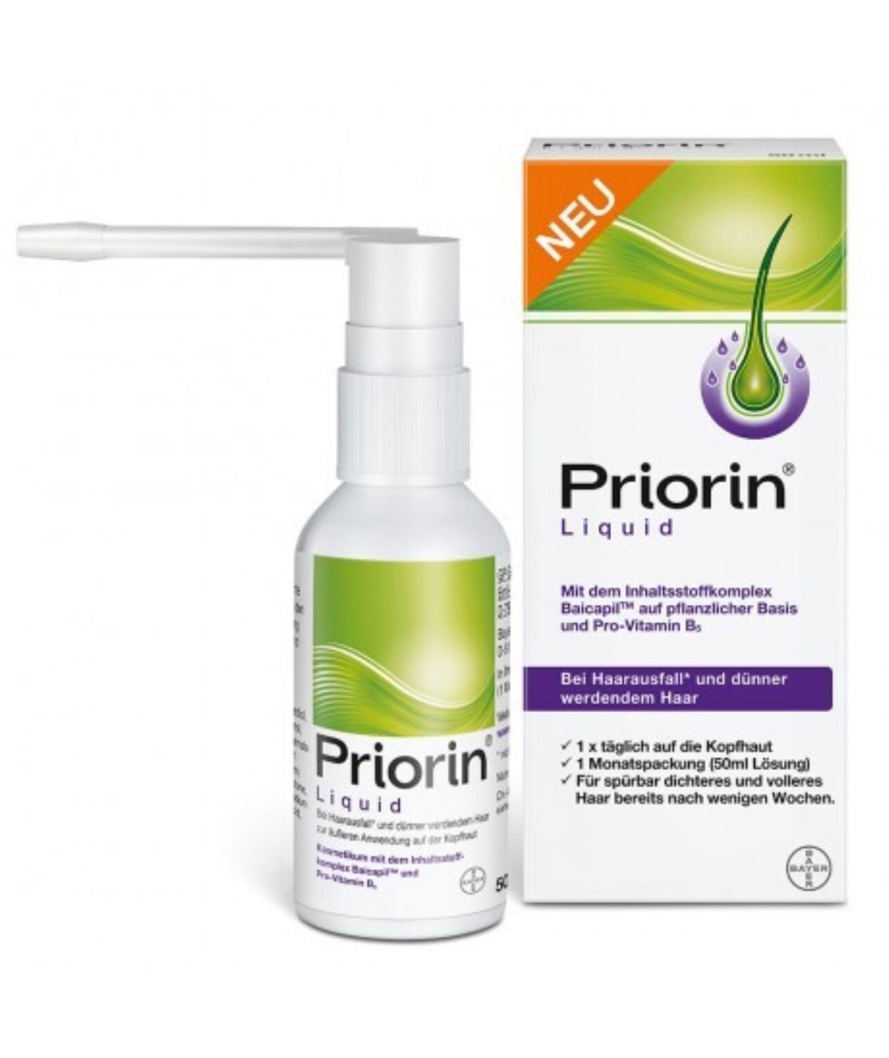 Спрей для волос Priorin Liquid 50 мл от Bayer, Германия