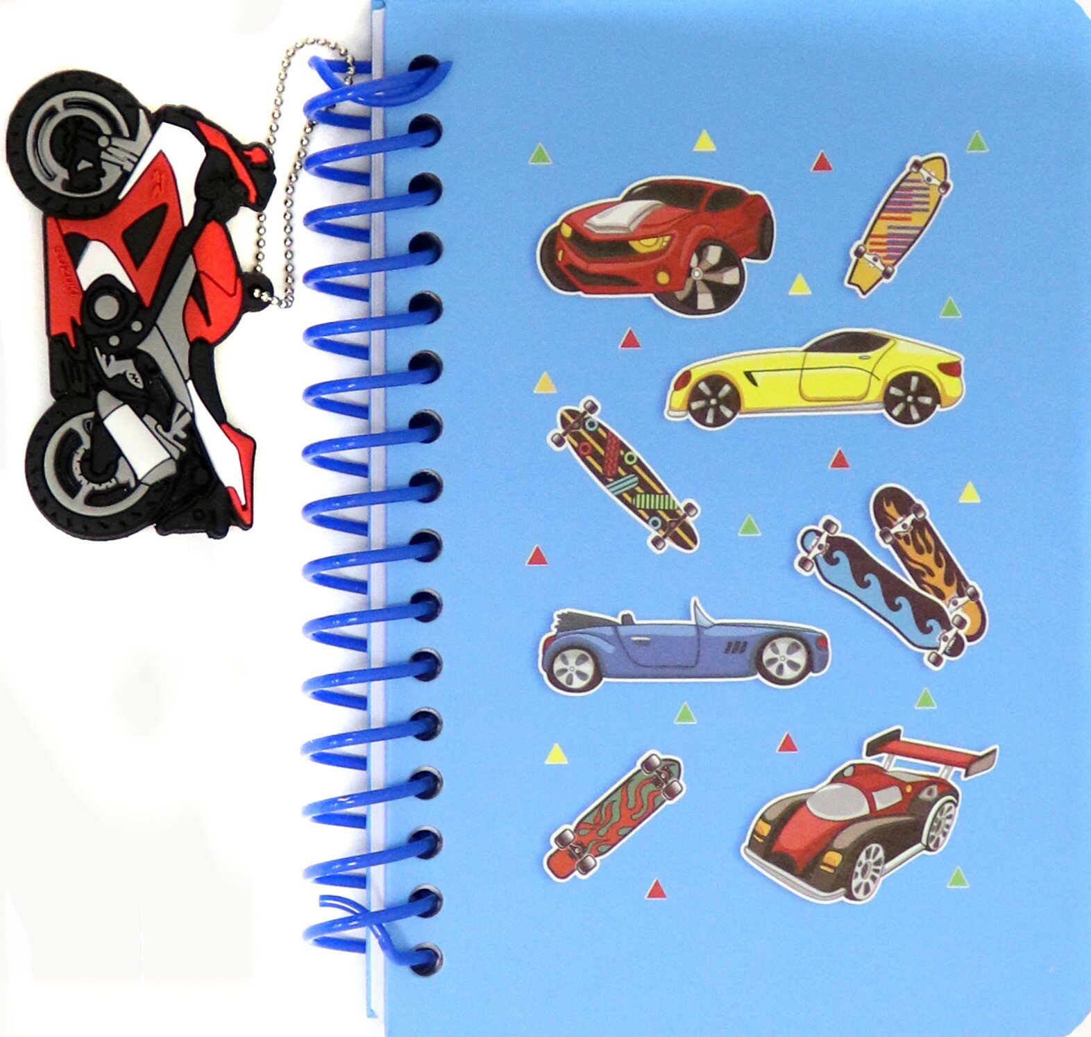 Записная книжка (80 листов, А6, гребень), Машины с брелоком (С3556-02)