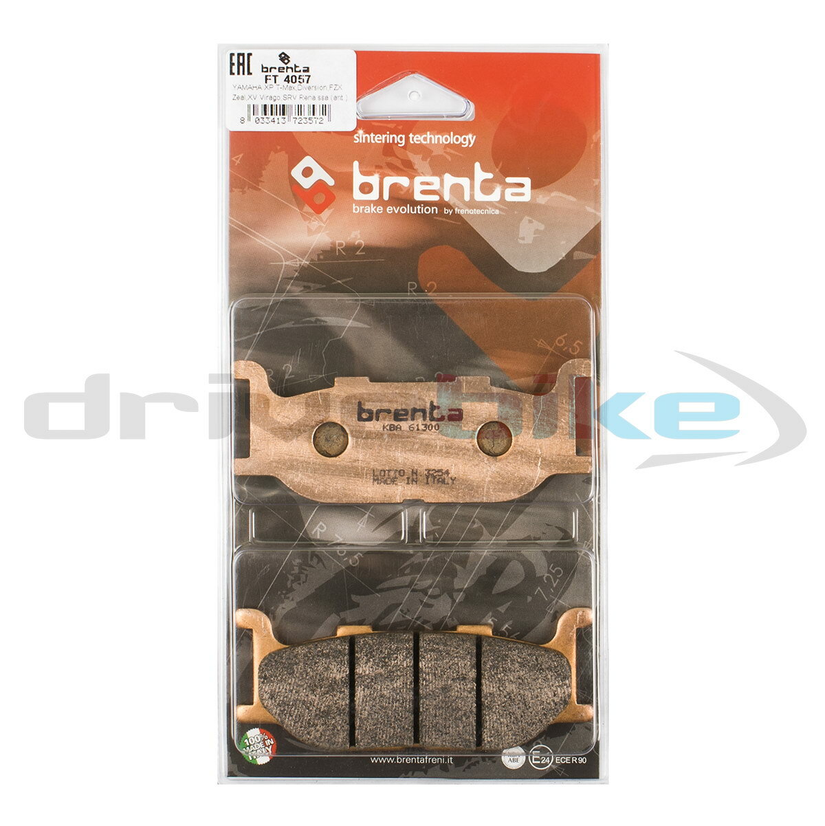 BRENTA Тормозные колодки FT 4057 Sintered