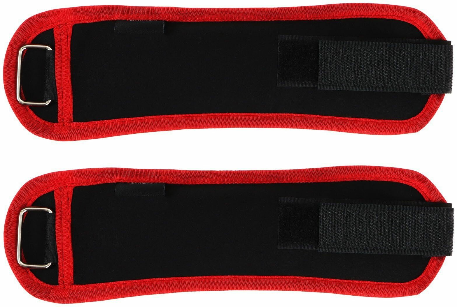 Утяжелители на запястье, для фитнеса и тренировок, манжеты-отягощения для рук на липучках, 2 шт. х 200 г, цвет красный