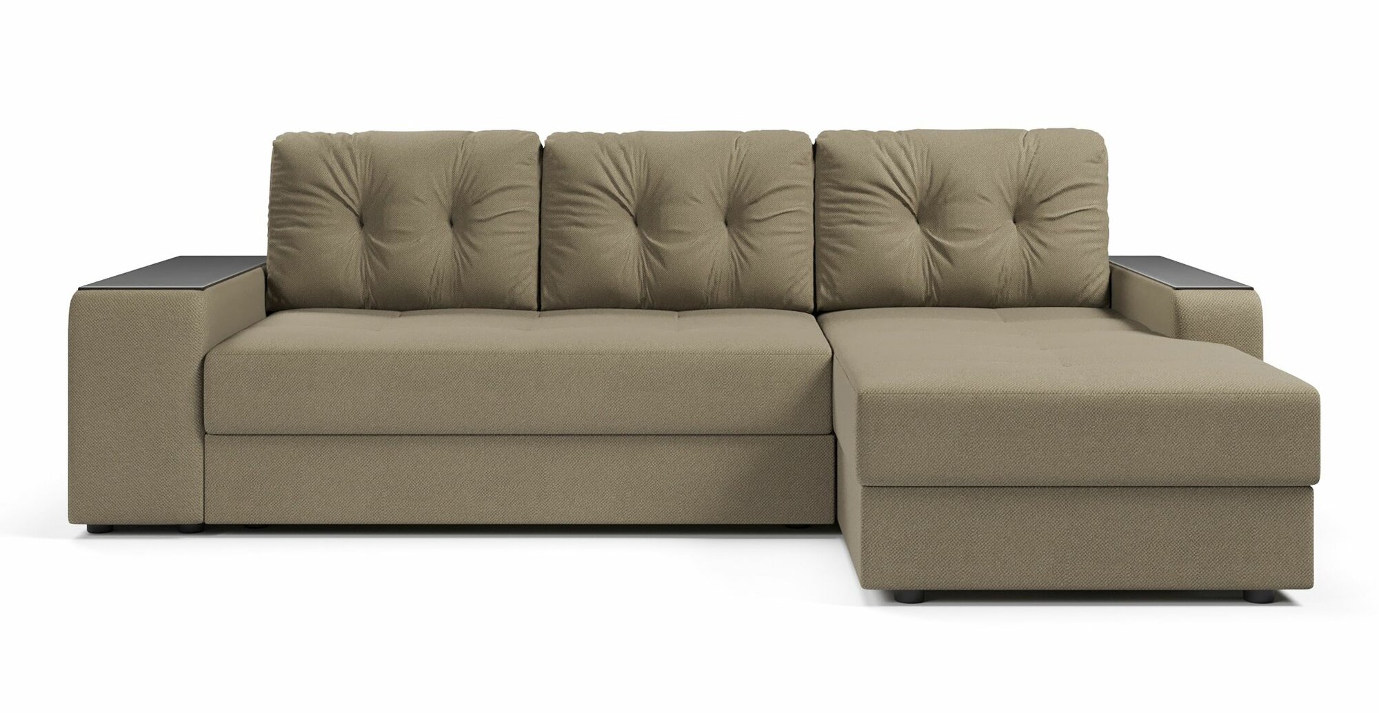 Угловой диван-кровать Дубай 4, 253х162х88 см, механизм Еврокнижка, диван раскладной большой, с ящиком для белья