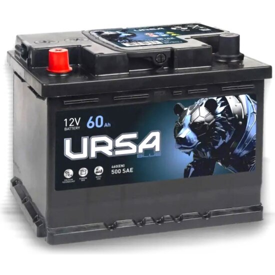 Аккумулятор Ursa Blue, 242x175x190, прямая полярность, 60 Ач