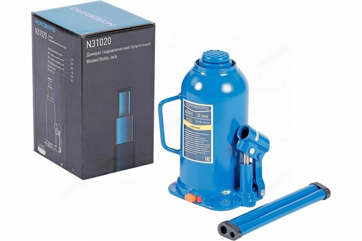 NORDBERG Домкрат бутылочный, 20 т N31020