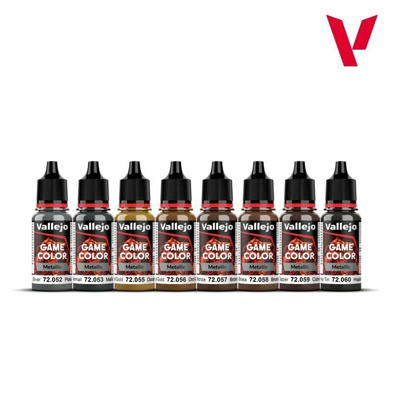 Набор красок Vallejo GAME COLOR SET: METALLIC COLORS (8)