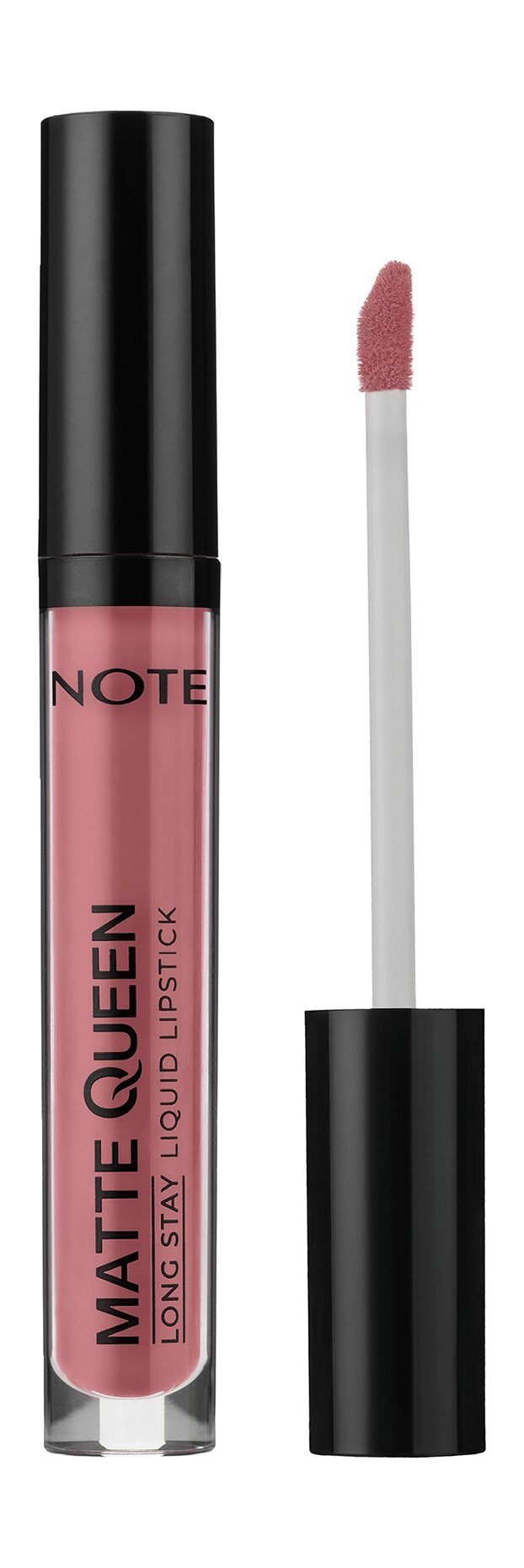NOTE Жидкая матовая помада для губ стойкая, 4 мл, 07 Округлый розовый