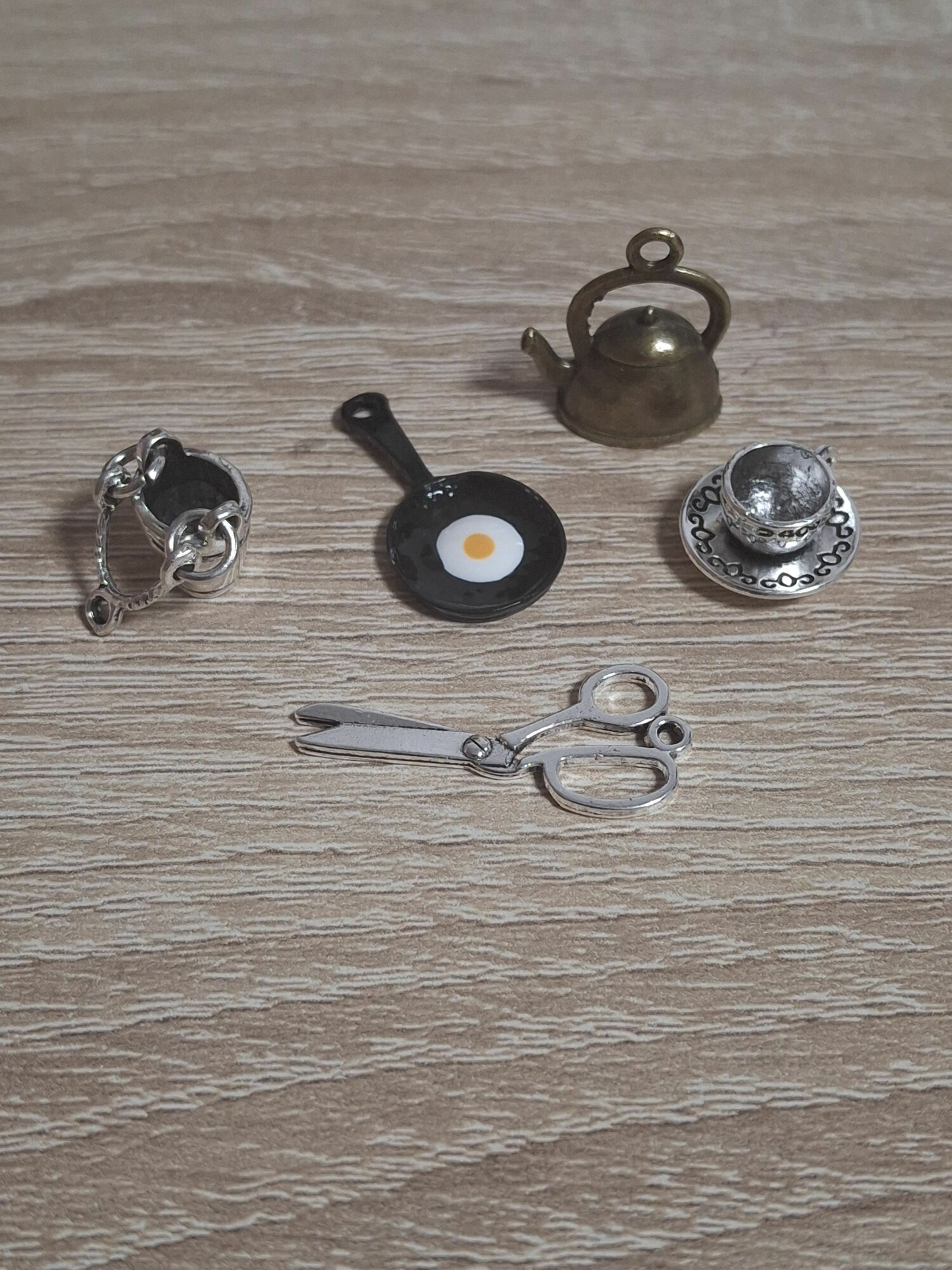 Набор миниатюр для ватной игрушки, куклы, 5 шт, металл