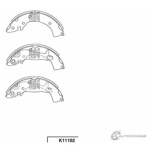 Колодки тормозные барабанные +ABS GETZ 02- KASHIYAMA K11182