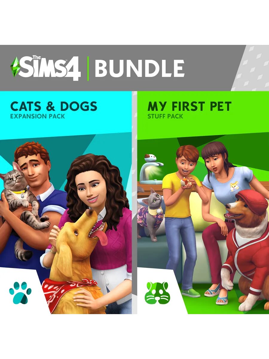 The Sims 4 Cats and Dogs Plus My First Pet Stuff Bundle PS4