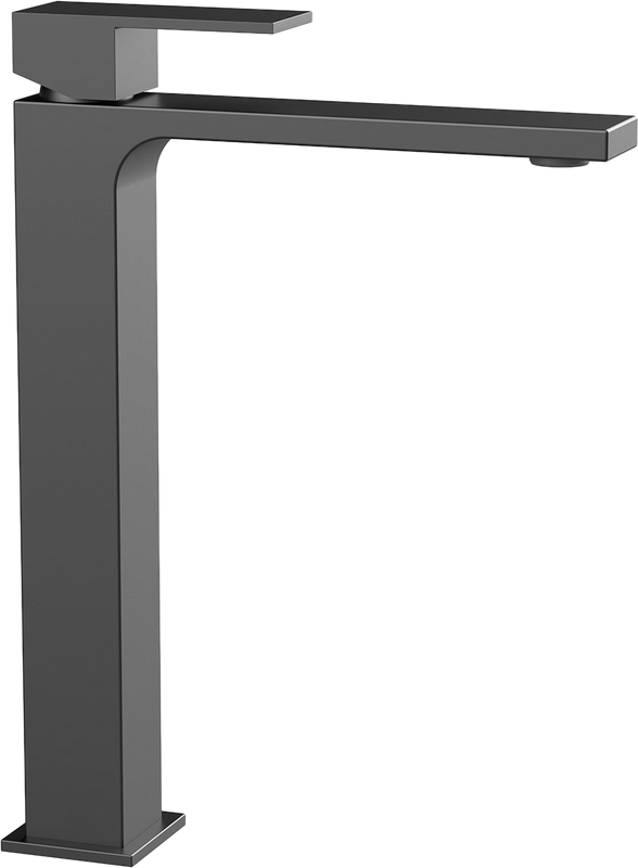 Смеситель для раковины Vincea Cube VBF-1C02GM вороненая сталь