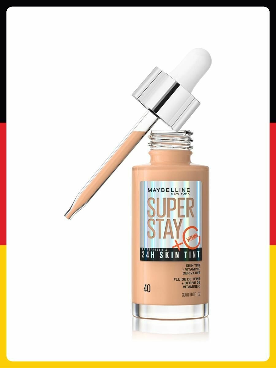 Тональная основа Maybelline New York Super Stay 24H Skin Tint 40 Fwan, 30 мл