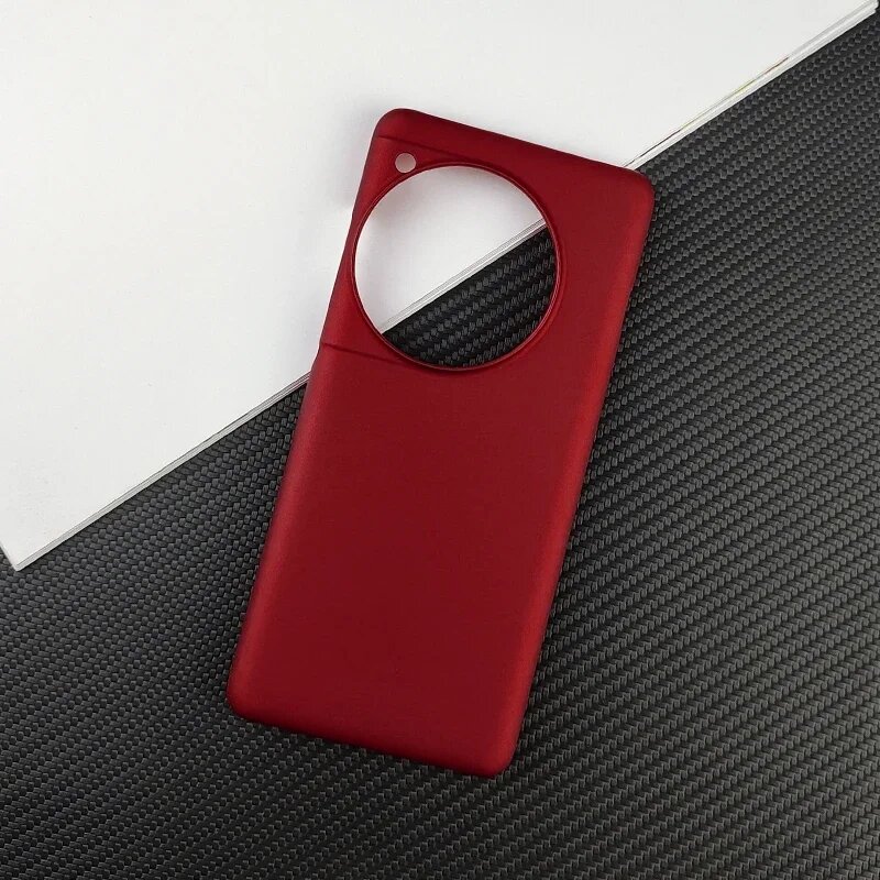 Простой Ультратонкий матовый жесткий чехол для OnePlus 12 OnePlus 12 Красный, red, For OnePlus 12