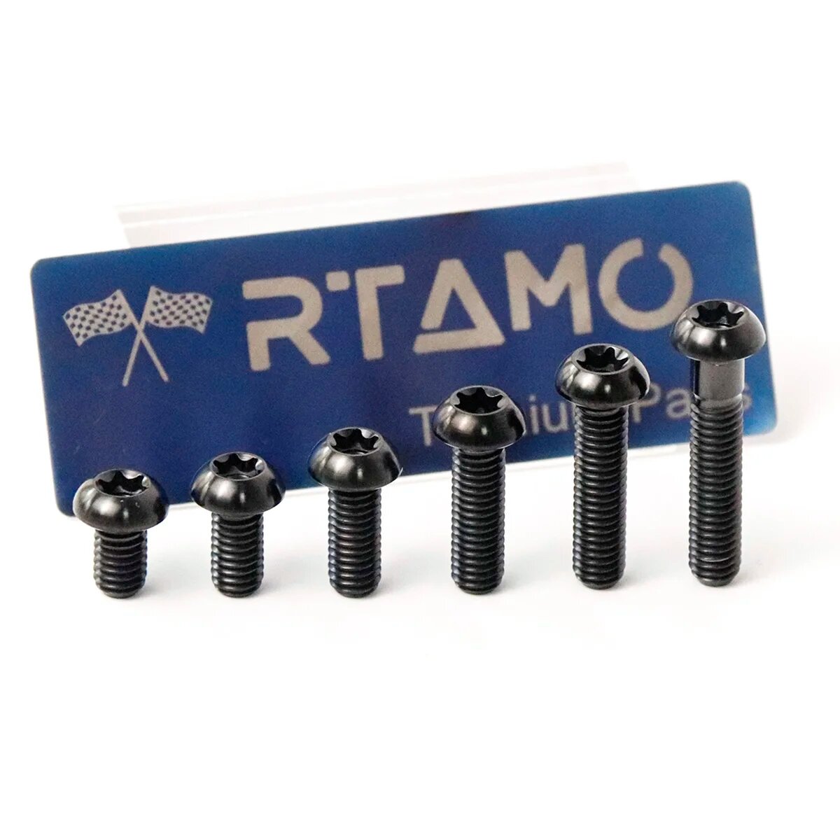 Титановый болт RTAMO Gr5 M6X10/12/15/20/25/30 Torx для мотоцикла Black (1pc), M6X20 mm