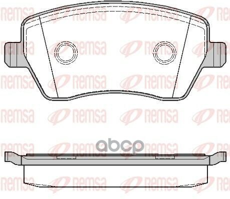 Колодки торм. пер. Remsa арт. 0987.00