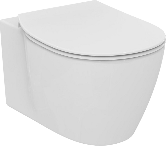 Унитаз подвесной Ideal Standard Connect AquaBlade E047901 E772401 с микролифтом, безободковый, глянцевый белый