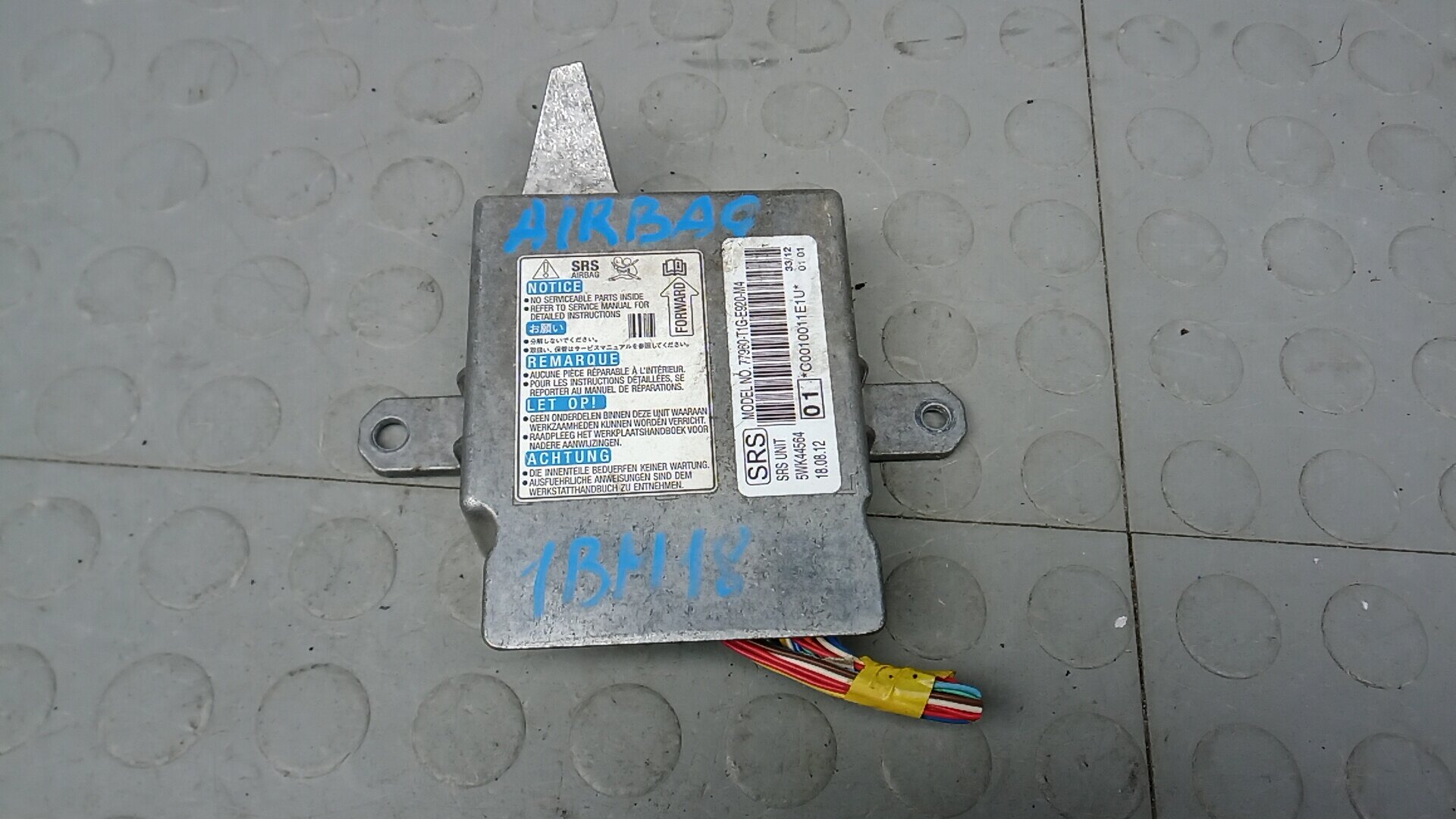 Блок управления airbag HONDA CR-V 4, Номер 5wk44565