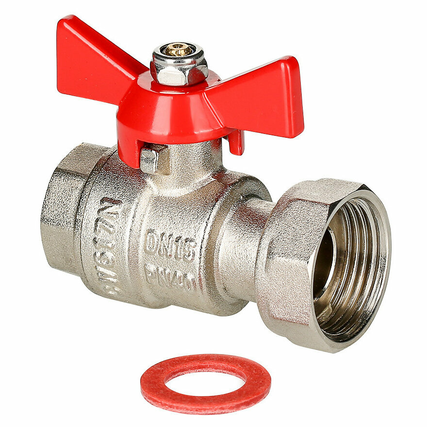 Кран шаровый 1/2"x3/4" ВН.-ВН. VALTEC BASE с накидной гайкой, VT.241. N.0405