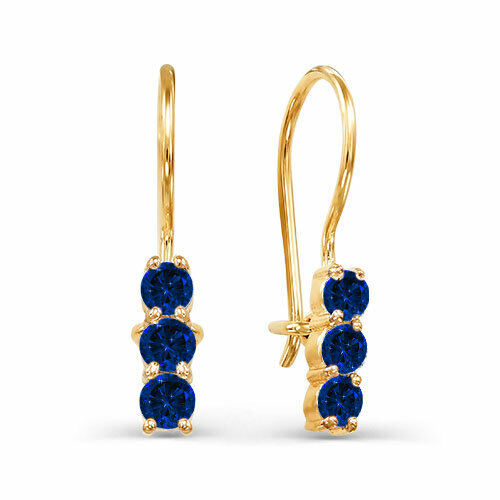 Серьги, красное золото, 585 проба, фианит
