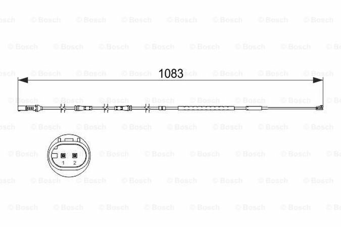Датчик износа передних колодок BOSCH 1 987 473 500