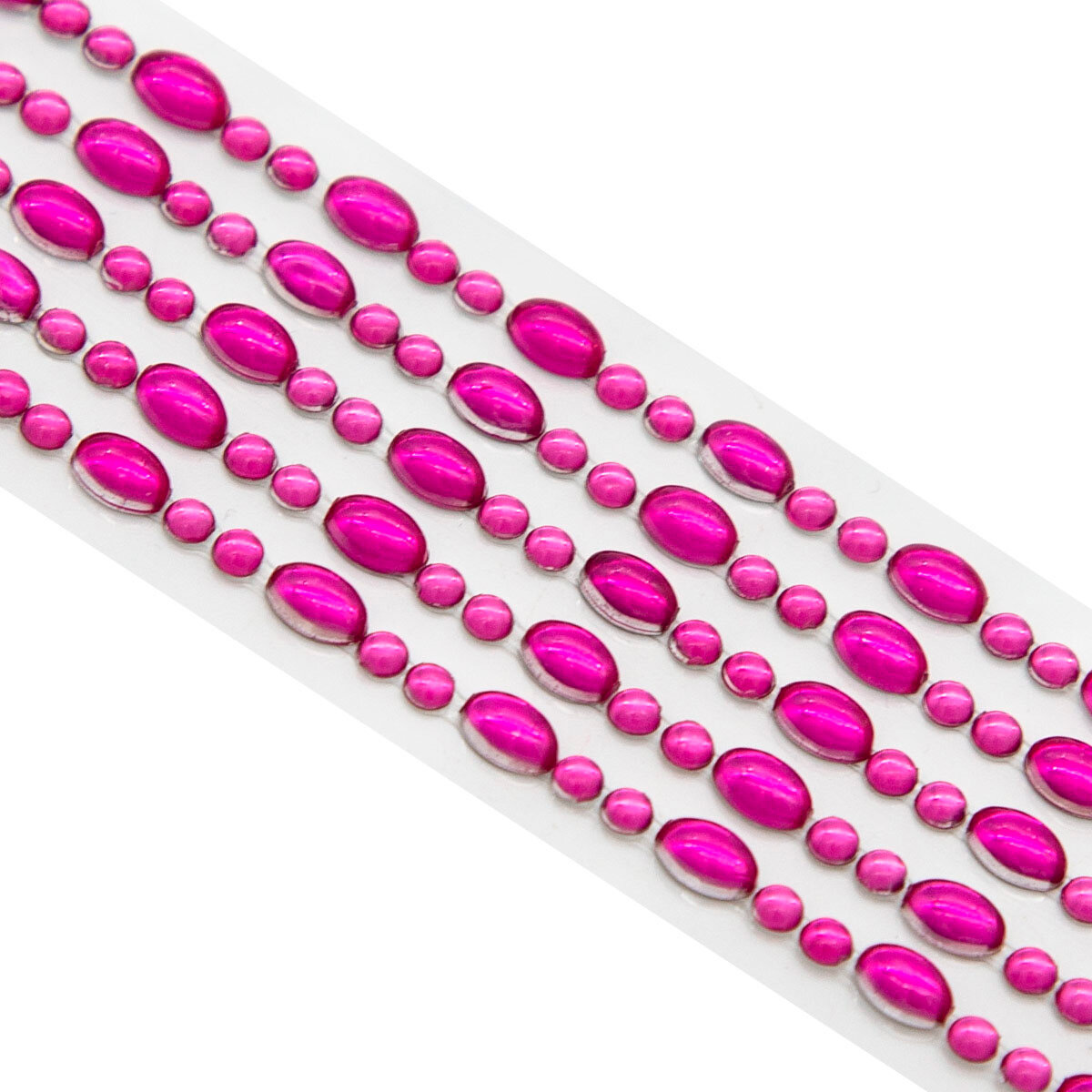 Наклейки декоративные из страз для творчества 'Капельки', Айрис (1032/7384 розовый)