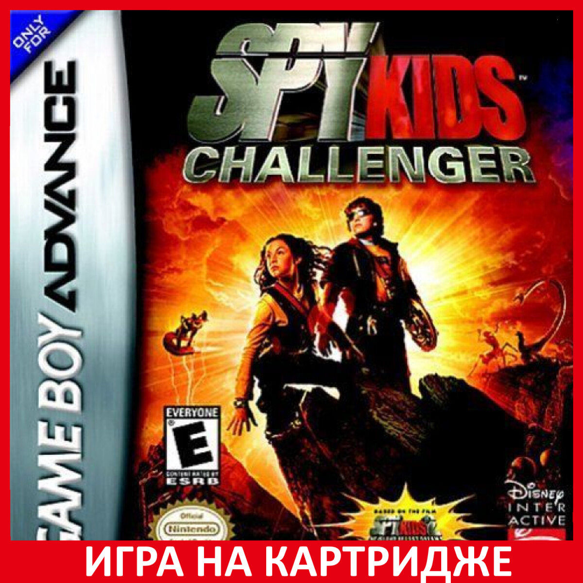 Игра Spy Kids Challenger (Дети шпионов 3D курс выживания) Русская Версия GBA Картридж на Nintendo game boy advance