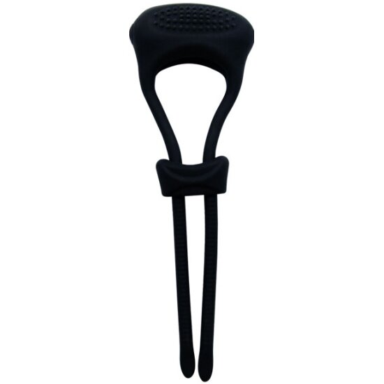 Лассо на пенис Baile черное с вибрацией